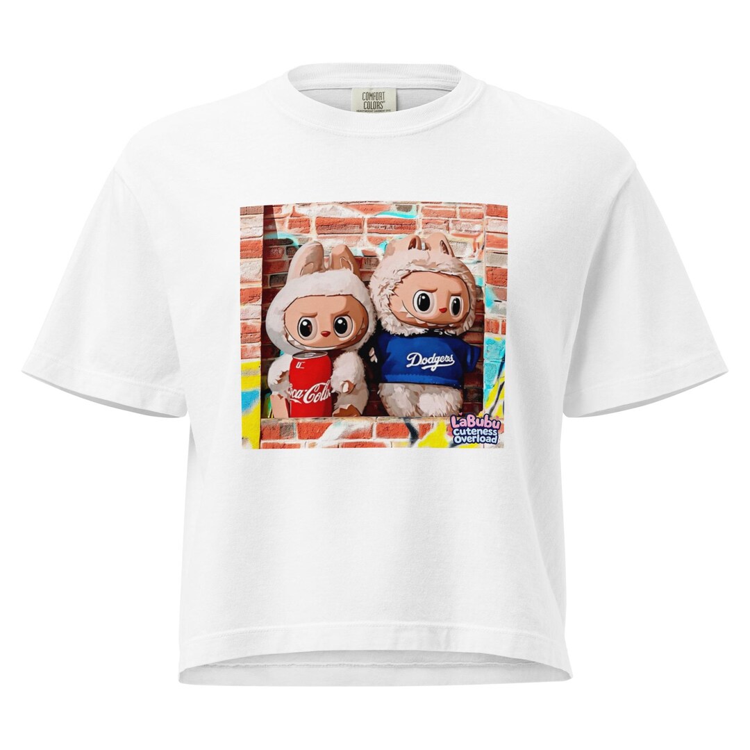Labubu Women’s Boxy Tee - Brick Wall - Labubu Cuteness Overload - Etsy