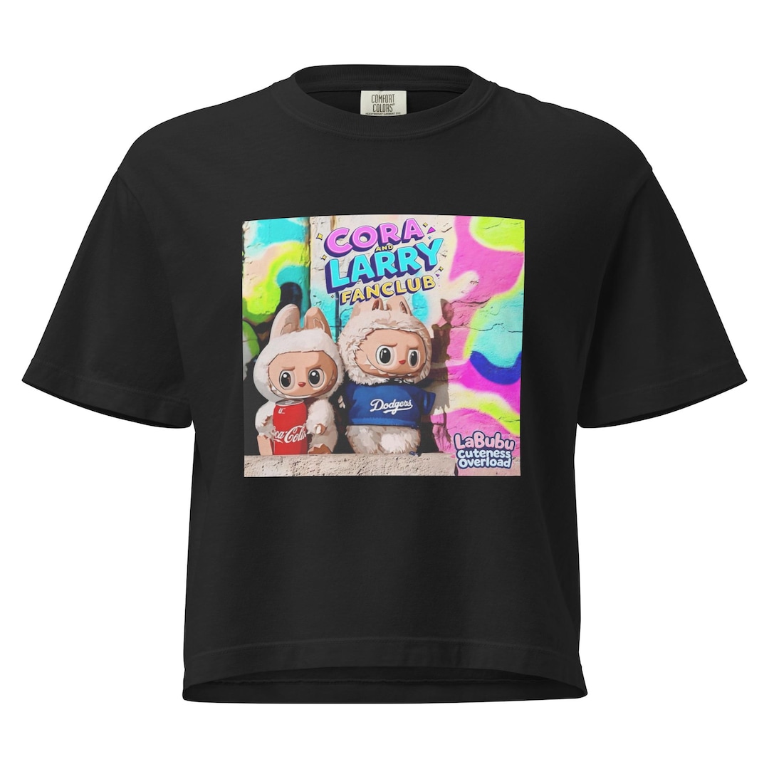 Labubu Women’s Boxy Tee - Cora and Larry Fanclub - Labubu Cuteness ...