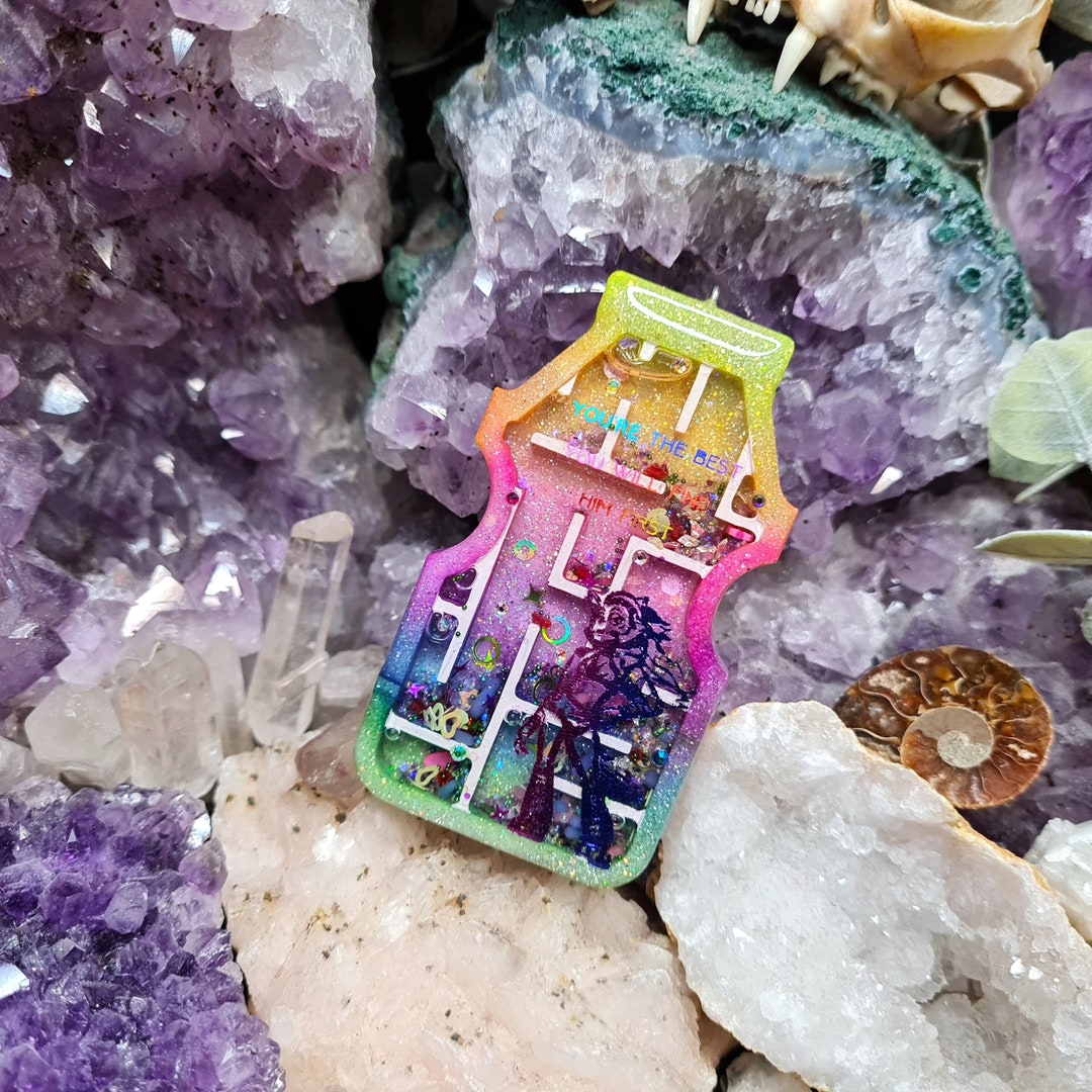 F-NAF Roxxane Rainbow Maze Bottle Snowglobe Keyring, Necklace, Pendant ...