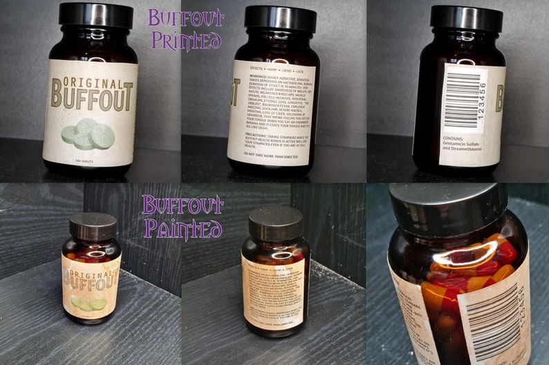 Fallout Inspired Cosplay Pill Bottle Props Unofficial - Etsy