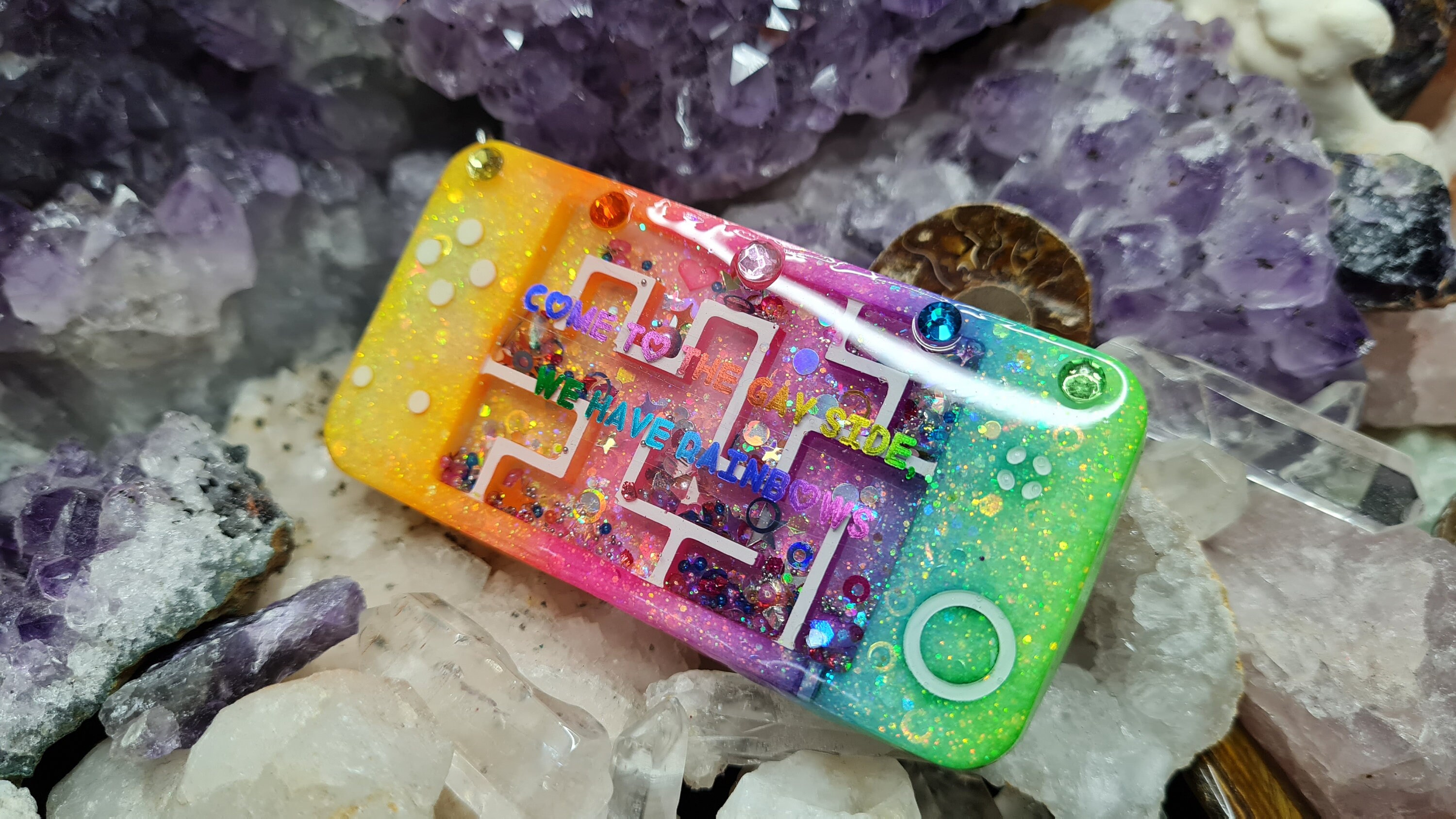 Gay Pride Rainbow Game Console Maze Snowglobe Keyring | Etsy