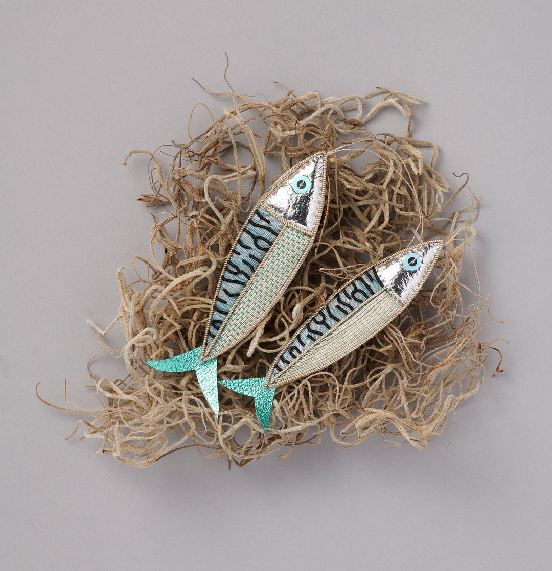 Metalwork Embroidery Hastings Mackerel Kit - Etsy