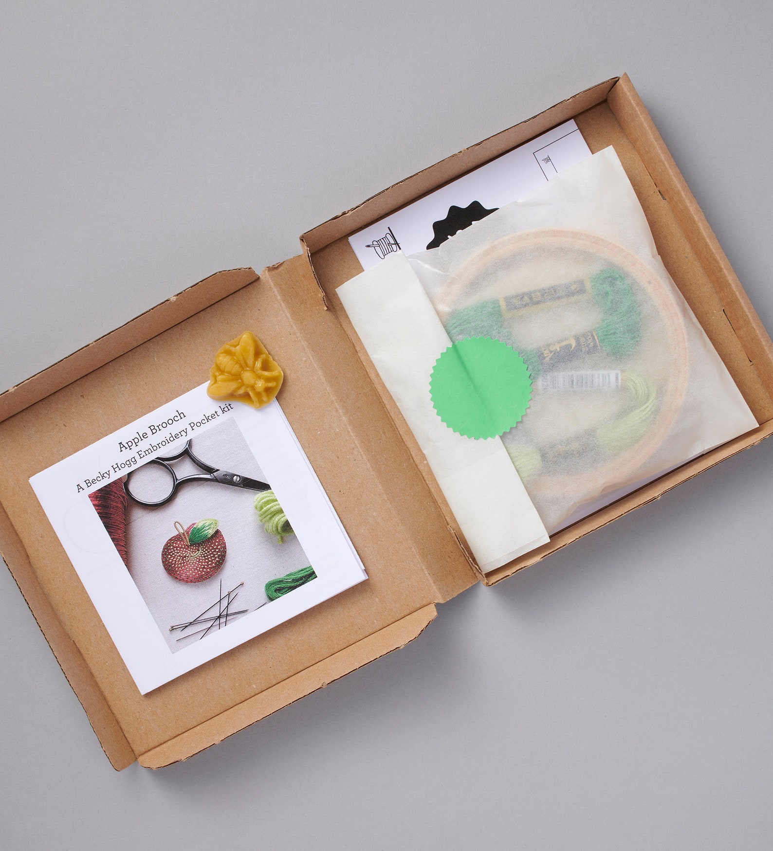 Metalwork Embroidery Apple Brooch - Etsy