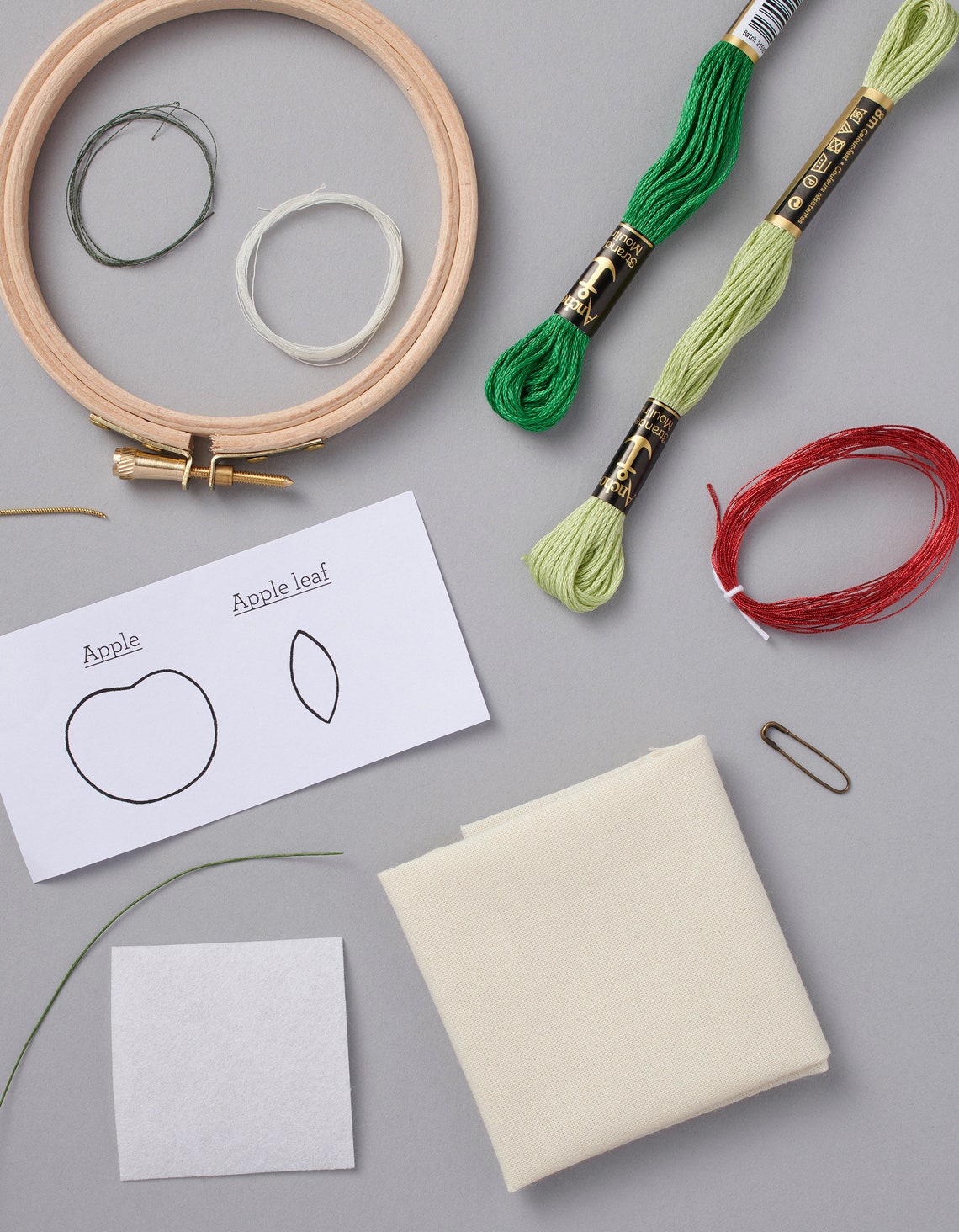 Metalwork Embroidery Apple Brooch - Etsy