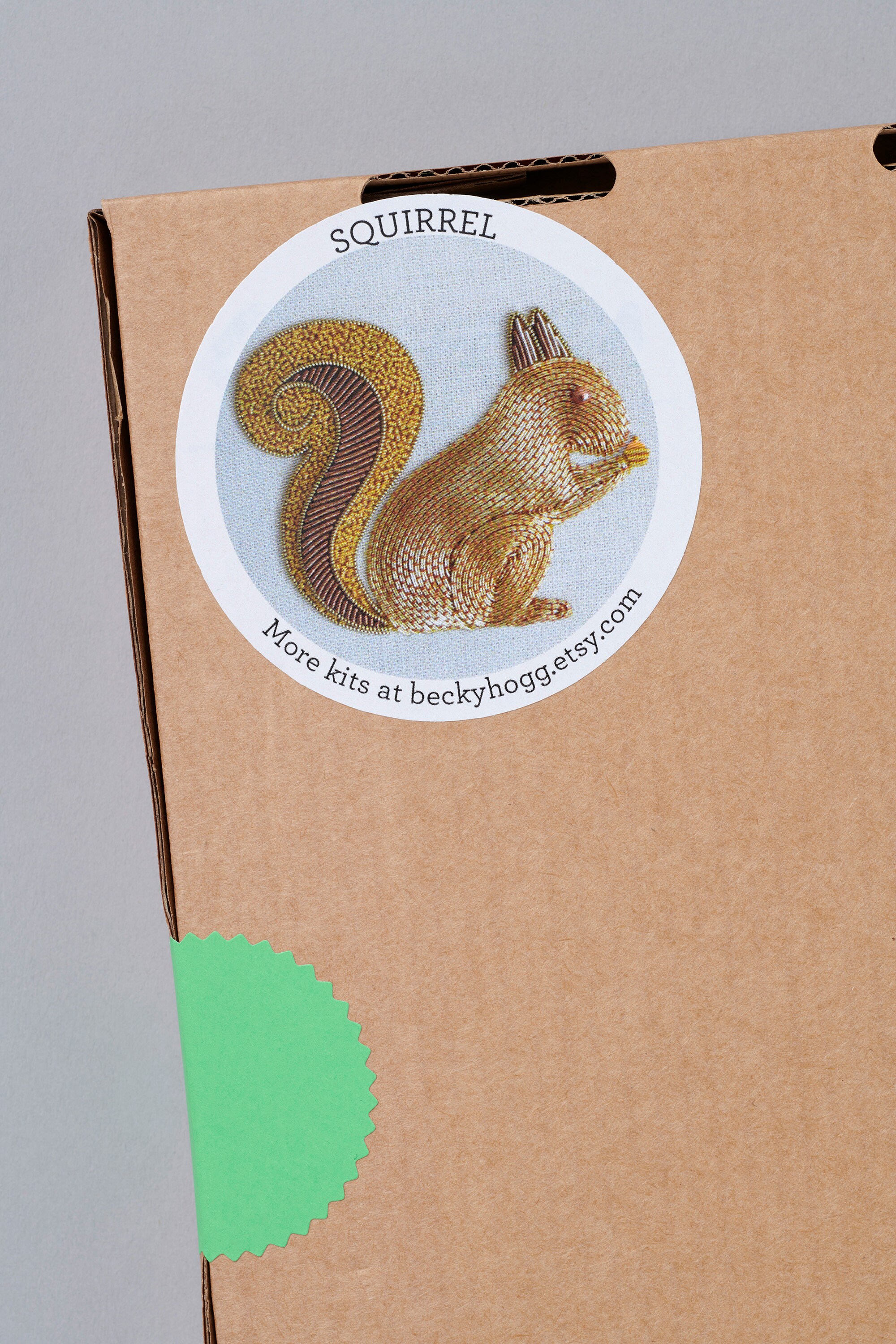 Metalwork Embroidery Squirrel Kit | Etsy