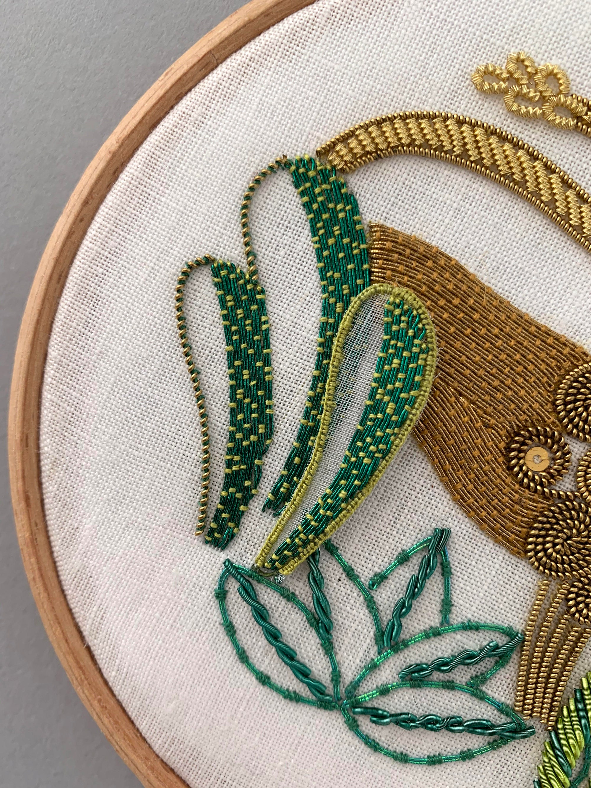 Metalwork Embroidery Lion Kit | Etsy