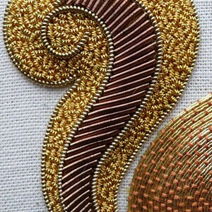 Metalwork Embroidery Squirrel Kit - Etsy