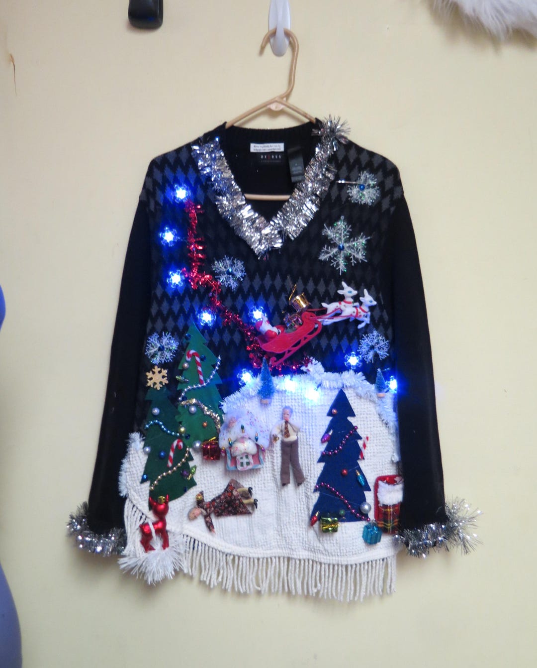 Hysterical 3-d Granny Got Run Over by A Reindeer Tacky Ugly Christmas ...