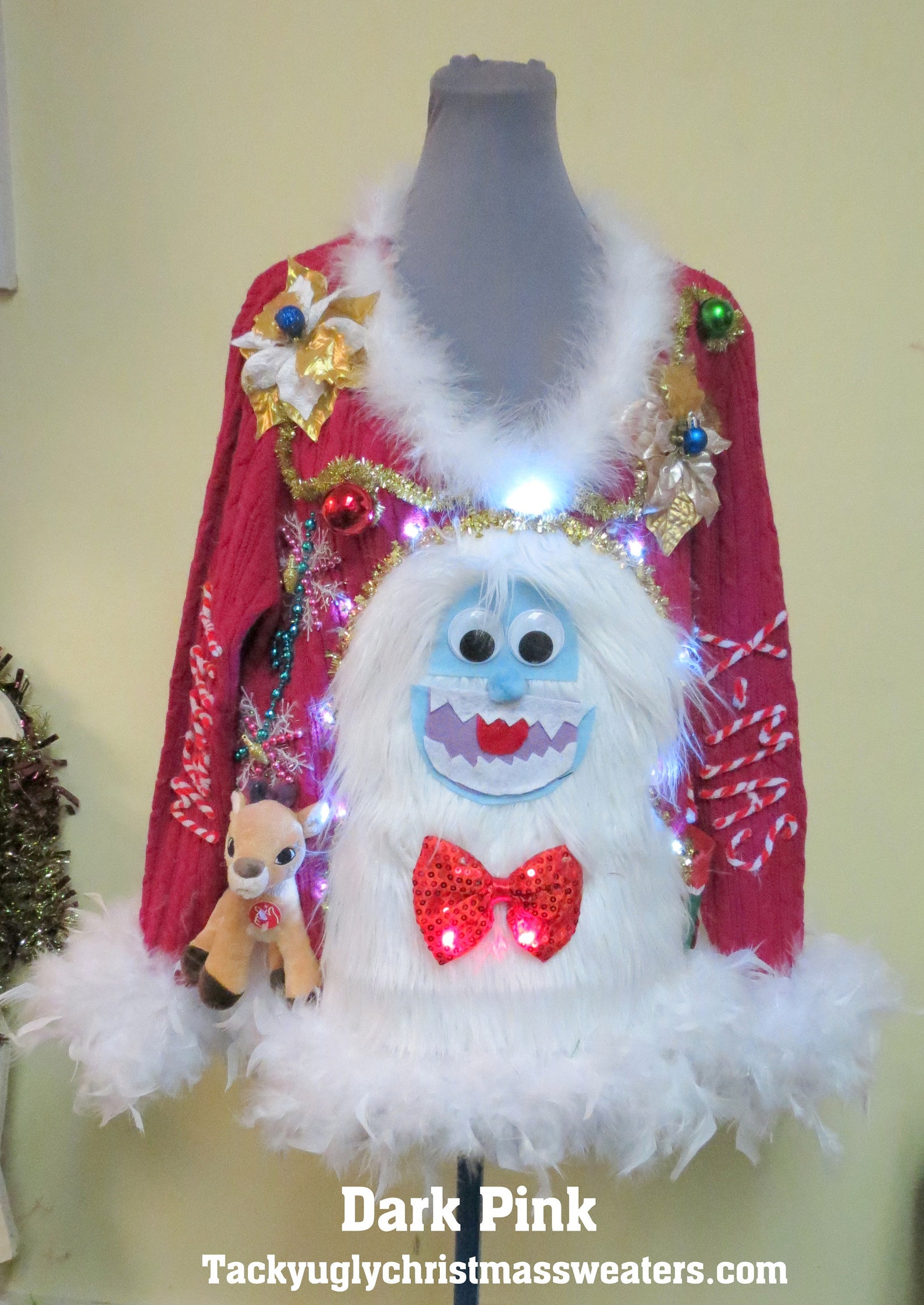 Yeti Abominable Snowman Sweater, Tacky Ugly Christmas Sweater, Gorgeous ...