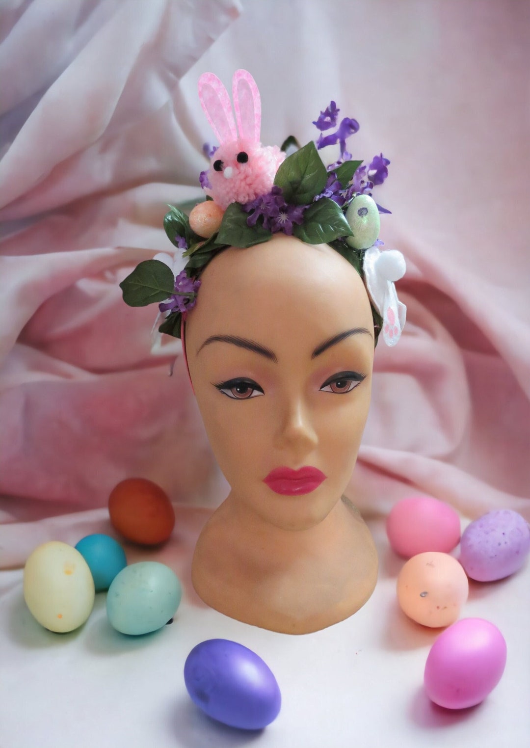 Fun Spring Easter Headband, Bunny Butt, Easter Eggs, Flowers, Easter ...