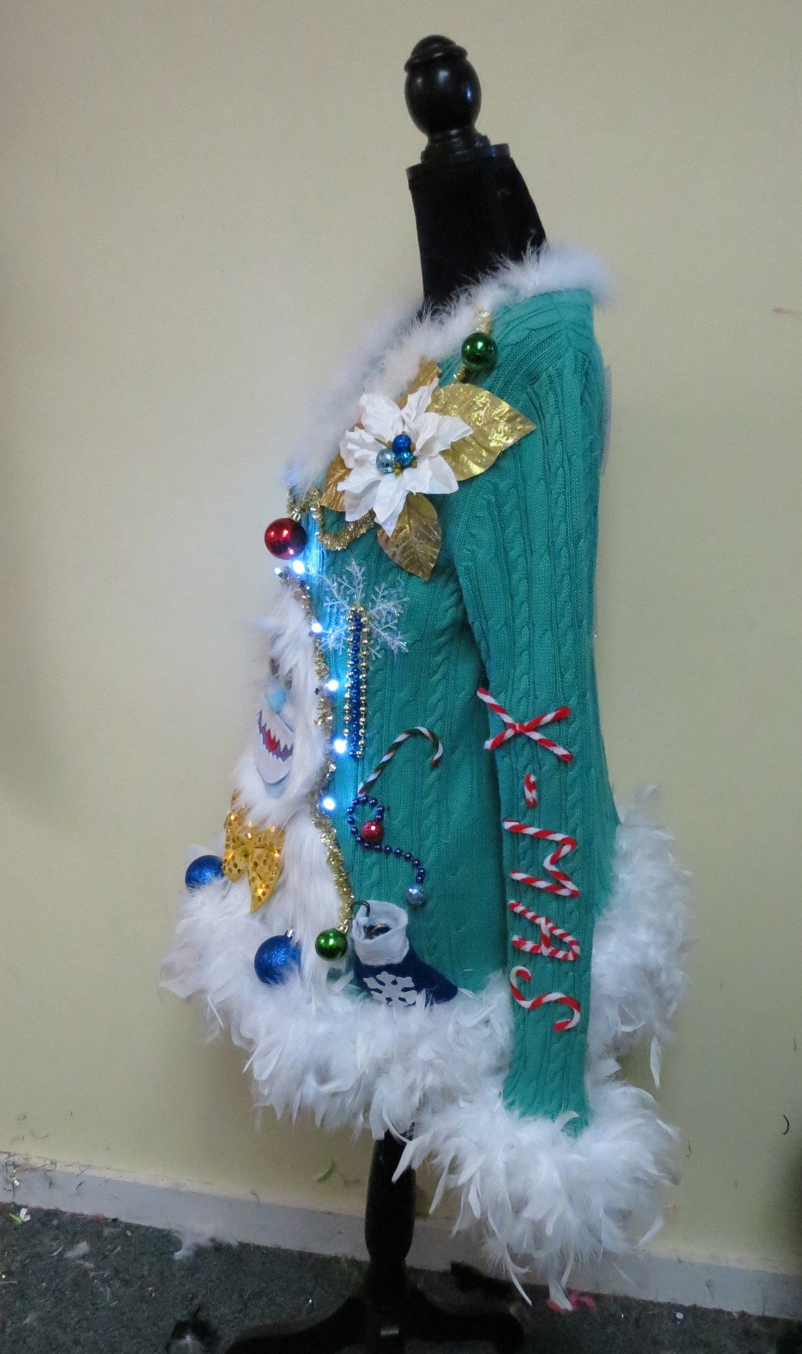 Yeti Abominable Snowman Sweater, Tacky Ugly Christmas Sweater, Gorgeous ...