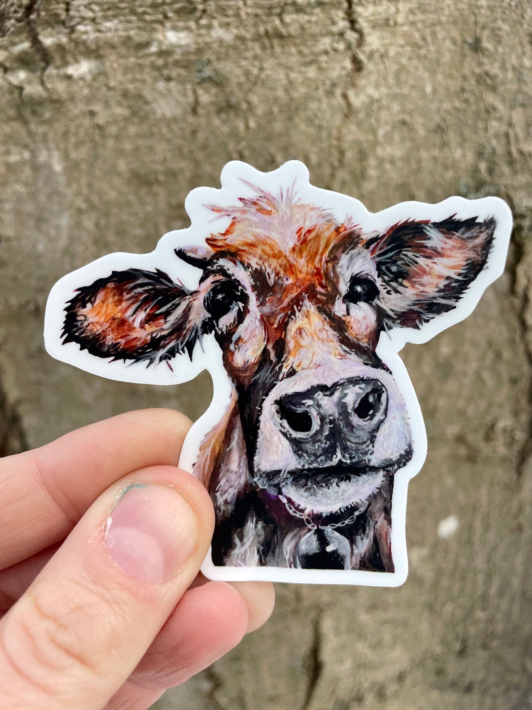 3x3" Vinyl Waterproof Cow Die Cut Sticker, Farm Sticker, Heifer Sticker ...