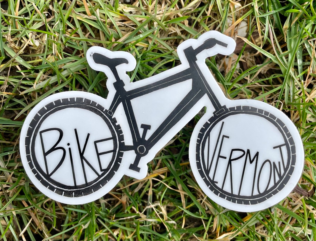 Bike Vermont Waterproof Sticker: Mountain Bike Decal - Etsy