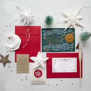 Personalised Luxury Official Nice List Notecard (green) | Father ...