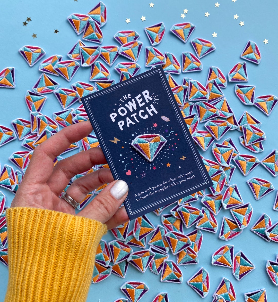 Power Patch: Embroidered Gem Patch for Kids - Courage, Love, Strength ...
