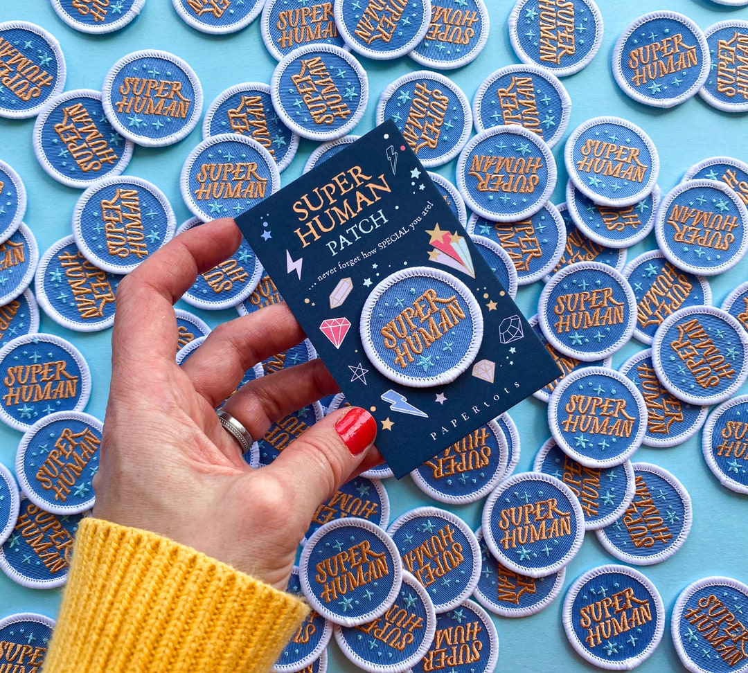 Super Human Patch | Kids Patches | Kids Badges | Embroidered Patches ...