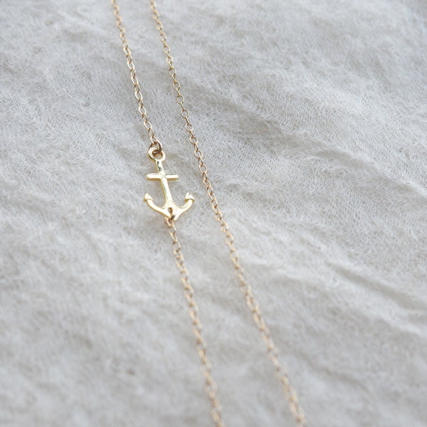 Anchor Necklace - Etsy