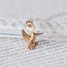 Rose Gold HUMMINGBIRD Necklace • Rose Gold Bird Necklace • Gift for Her ...