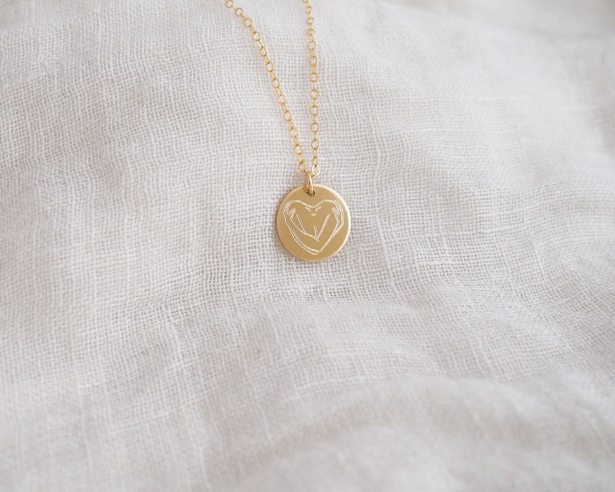 SELF LOVE Necklace in Sterling Silver Gold Filled Rose Gold | Etsy