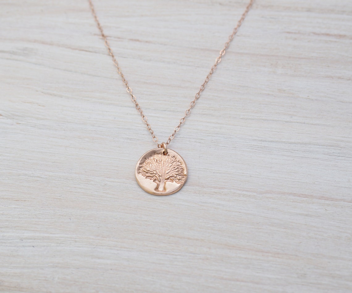 Rose Gold TREE OF LIFE Necklace Rose Gold Tree Necklace | Etsy