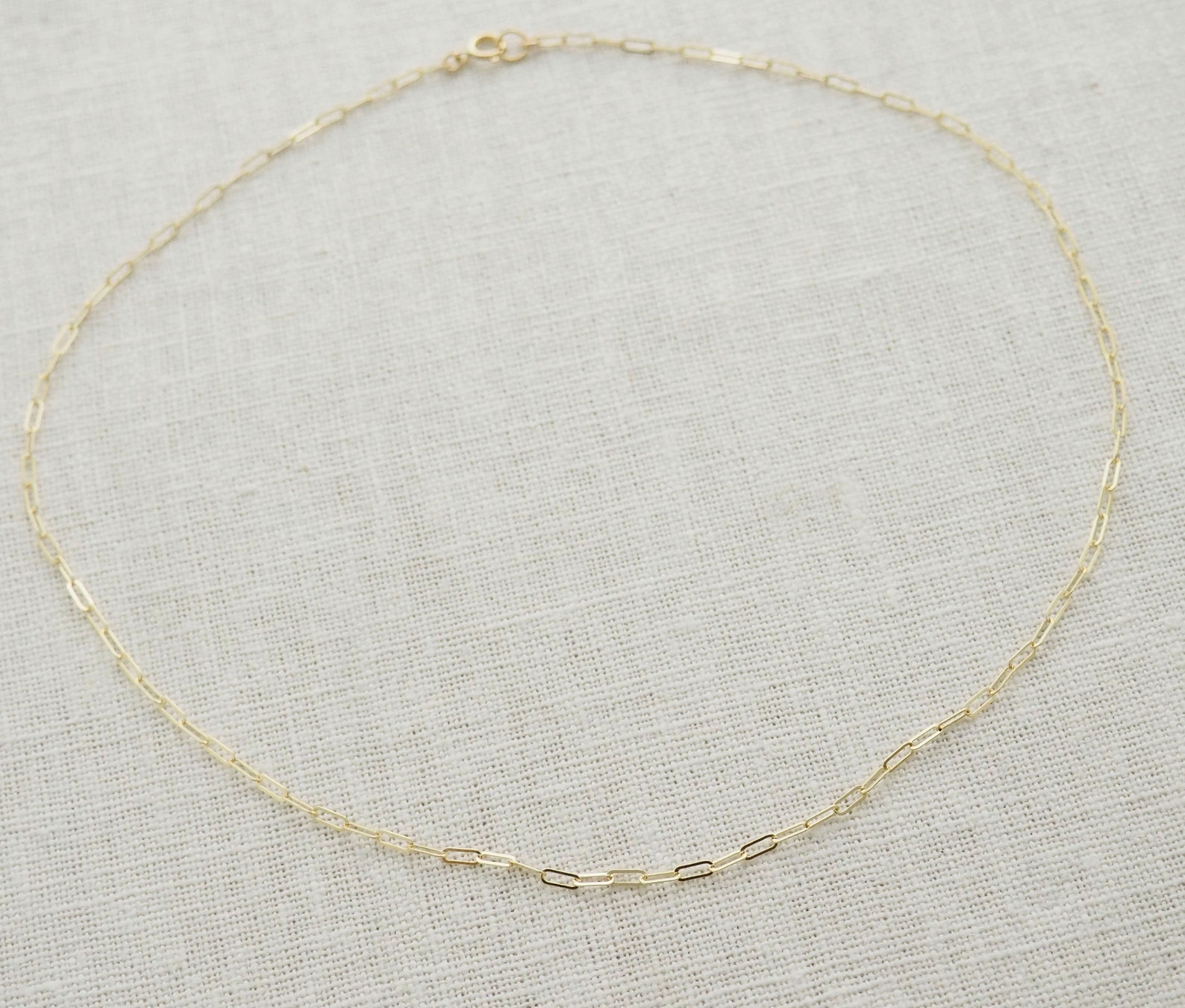 Gold LINK CHAIN Necklace Gold Long Links Necklace Gold | Etsy