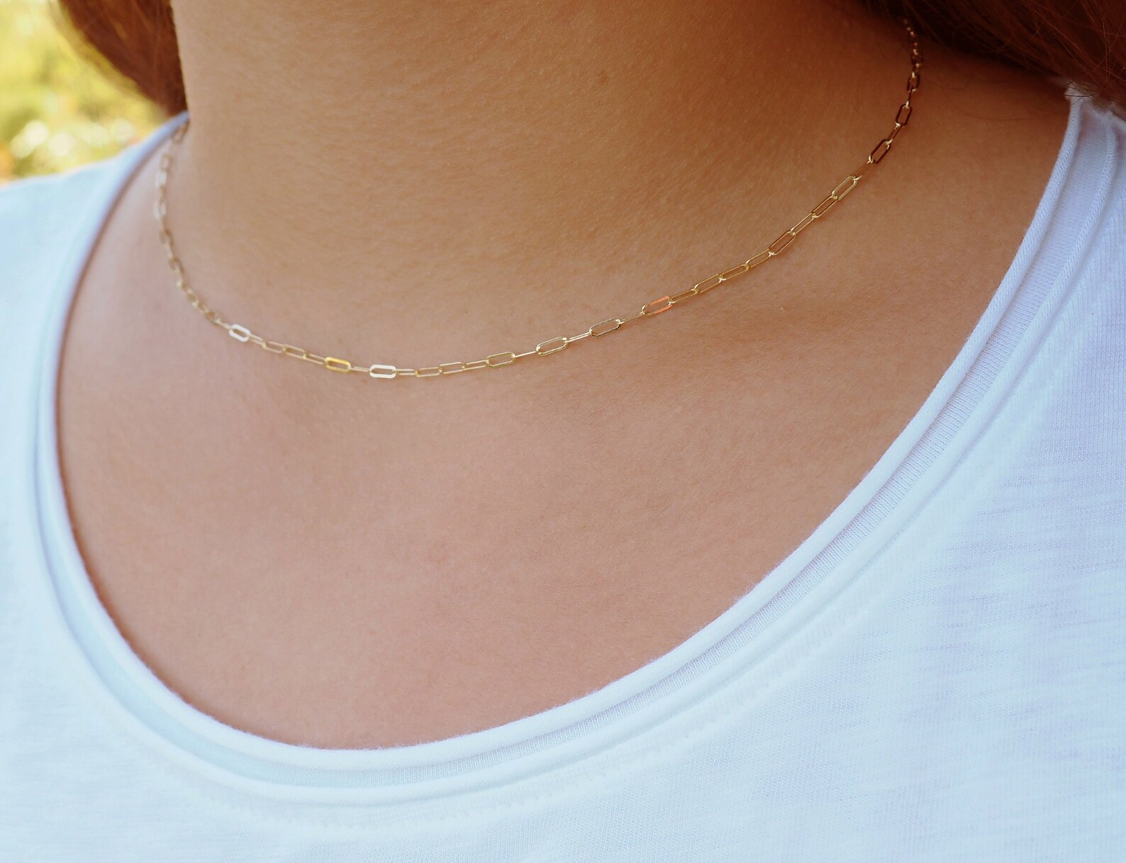 Rose Gold LINK CHAIN Necklace Rose Gold Chain Necklace - Etsy