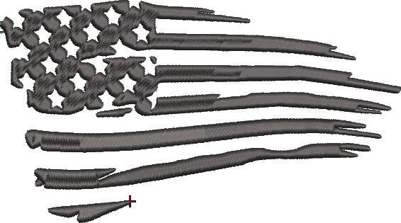 Torn Flag Embroidery Design - Digital Download - Etsy