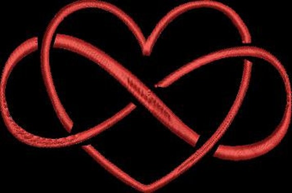 Infinity Heart Valentine Embroidery Design Digital Download - Etsy