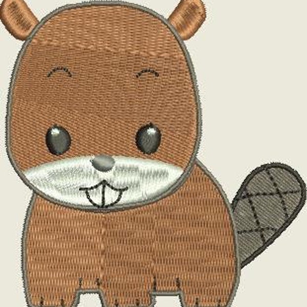 Beaver Embroidery File - Etsy