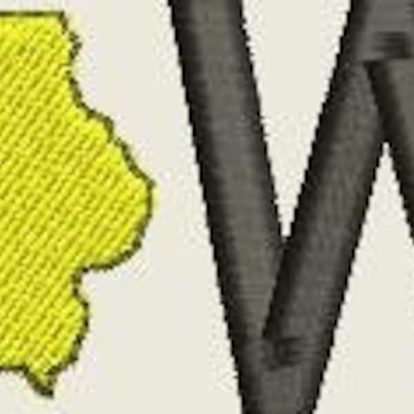 Iowa Hawkeye Embroidery Design - Etsy