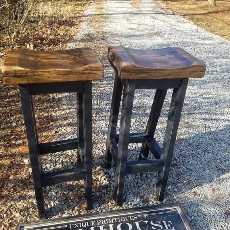 Reclaimed Bar Stool - Etsy