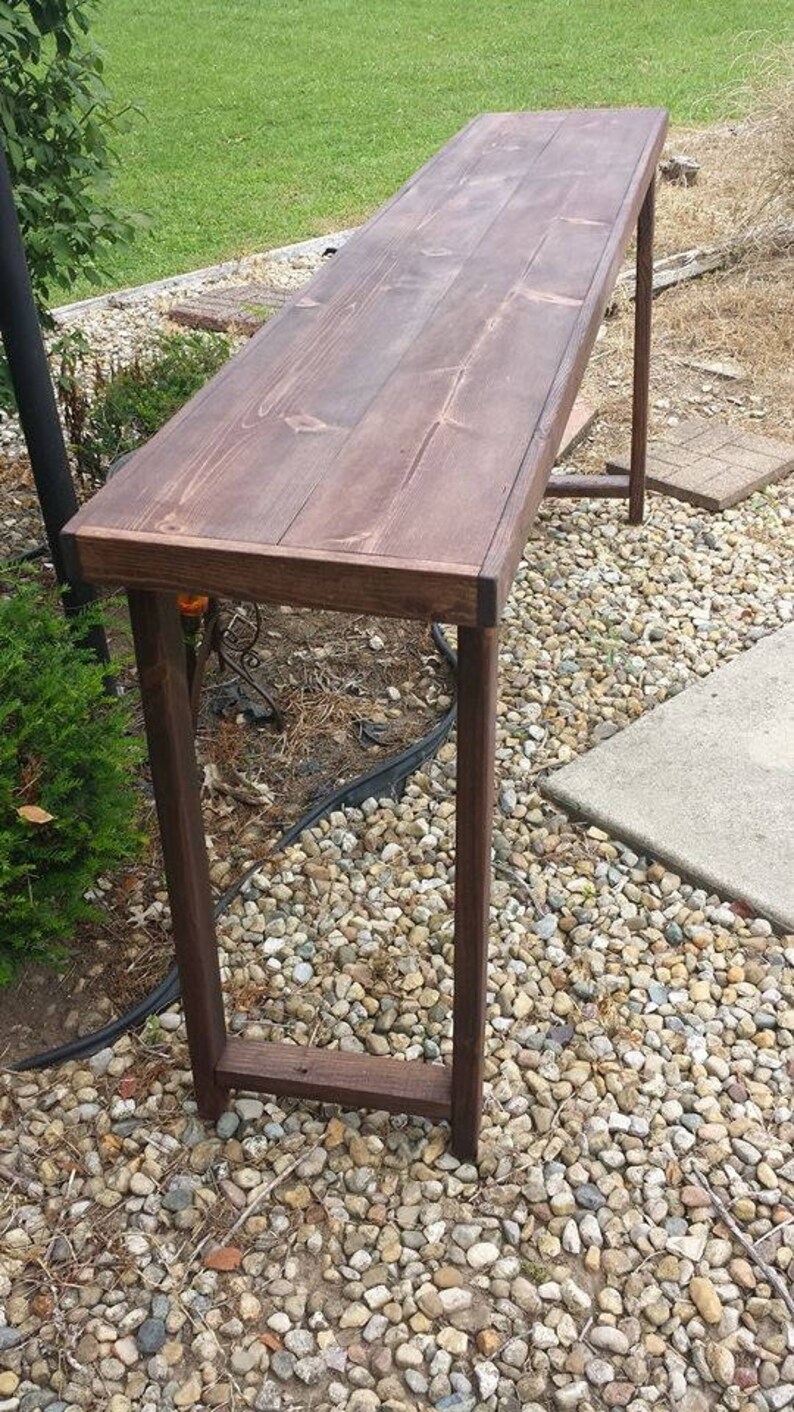 RUSTIC BAR TABLE Sofa Console Entryway Store Display Checkout Entry ...