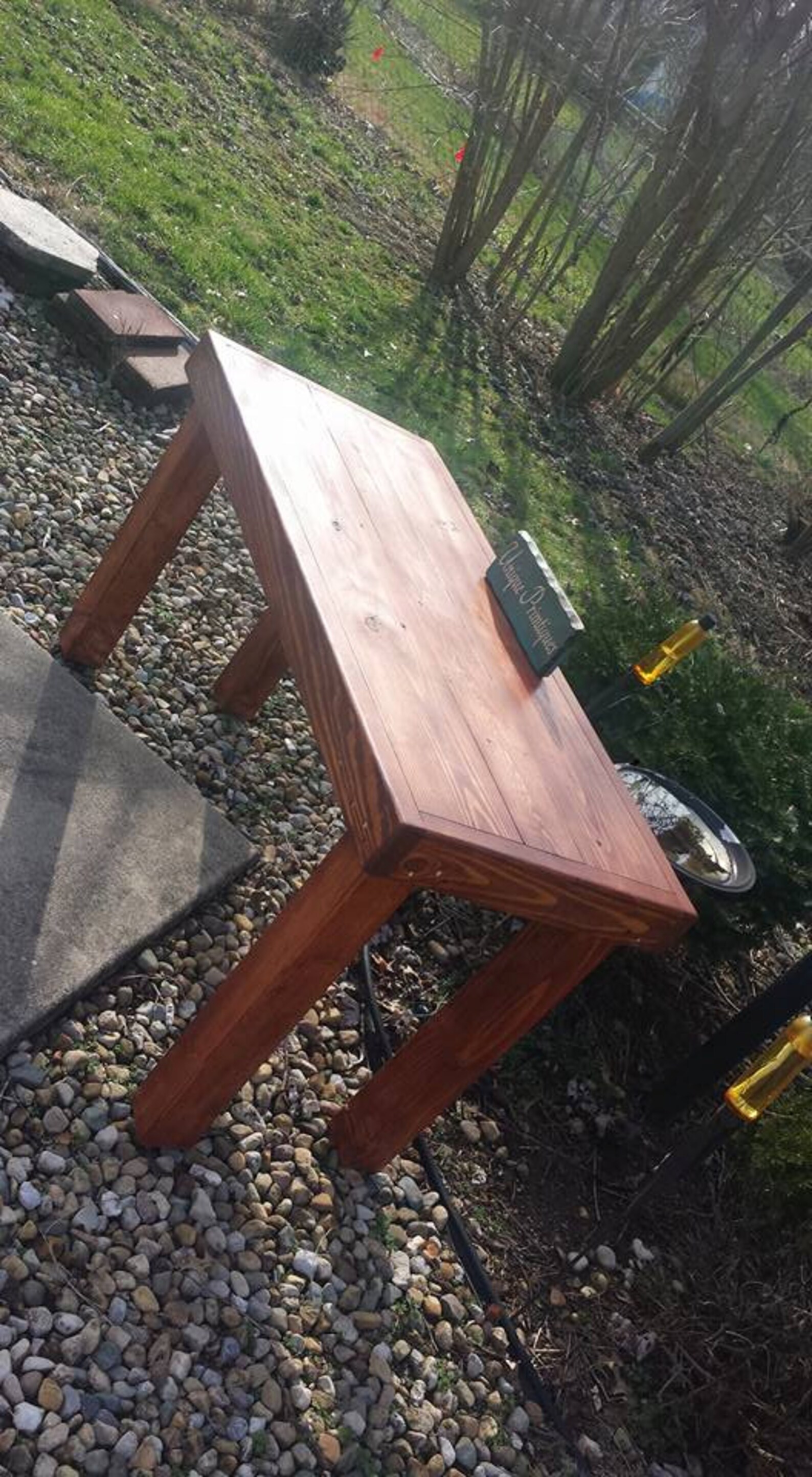 RUSTIC FARM DESK Table Small Country Kitchen Island Reclaimed | Etsy