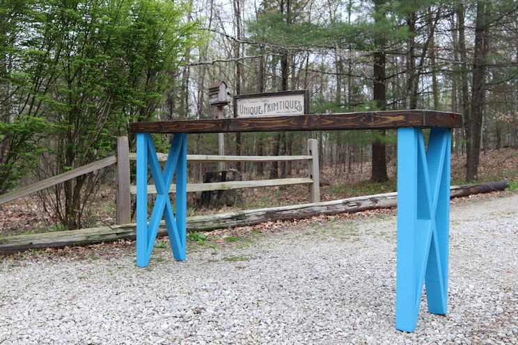 RUSTIC BAR TABLE Sofa Console X-End Large Long Tall Entryway | Etsy
