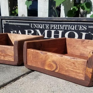 Rustic Reclaimed Wood PAPER TRAY Box Hand Made Home Office Business ...