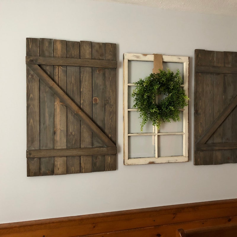 Barn Door Window Shutters - Etsy