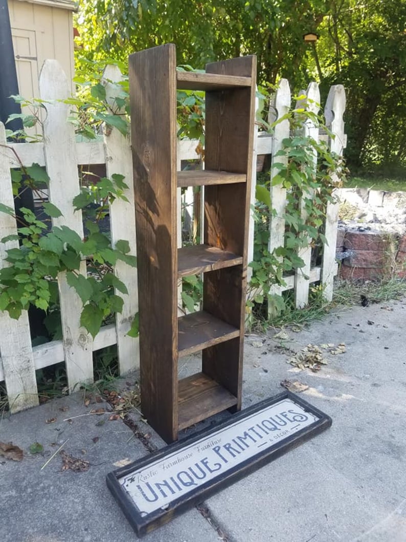 RUSTIC FARMHOUSE LADDER Bookcase Farm House Shelving Reclaimed Wood ...