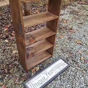 RUSTIC FARMHOUSE LADDER Bookcase Farm House Shelving Reclaimed - Etsy