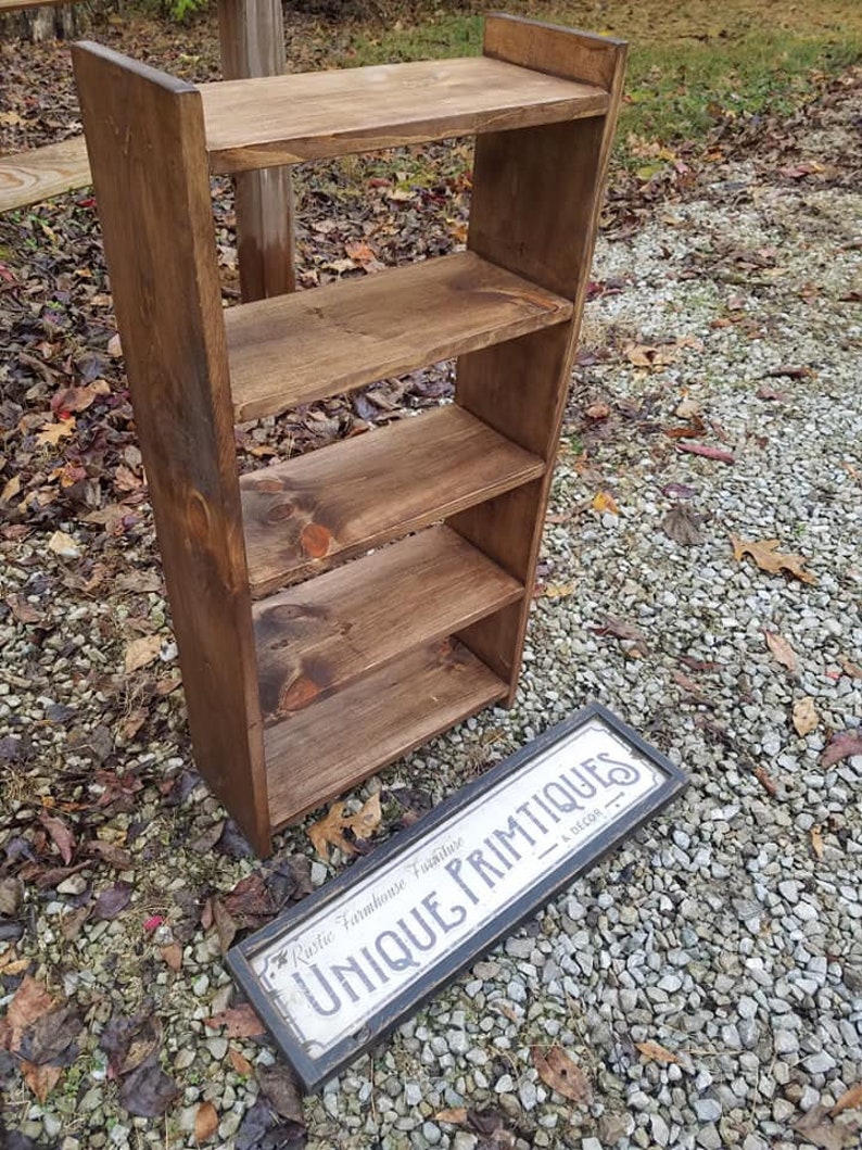 RUSTIC FARMHOUSE LADDER Bookcase Farm House Shelving Reclaimed Wood ...