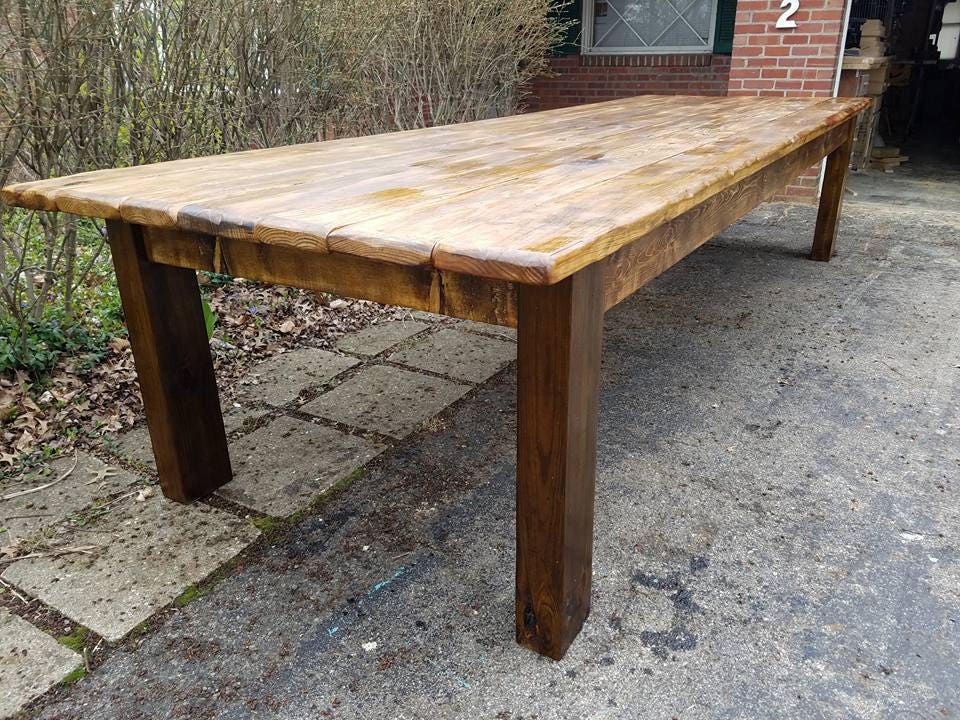 RUSTIC FARMHOUSE TABLE Lot of Ten 12-foot Reclaimed Wood - Etsy