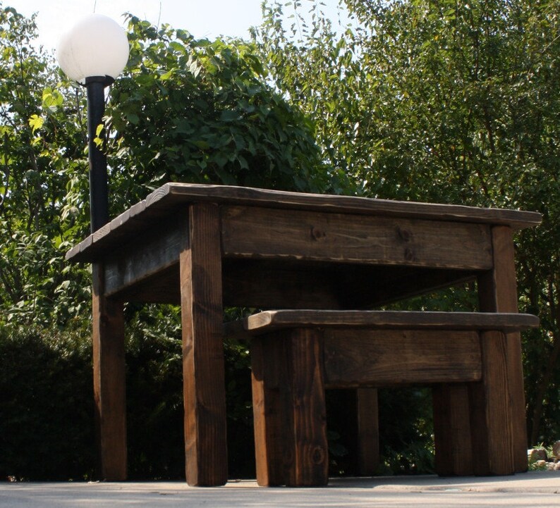RUSTIC CABIN TABLE Kitchen Lodge Farmhouse Dining 40x48x31h | Etsy