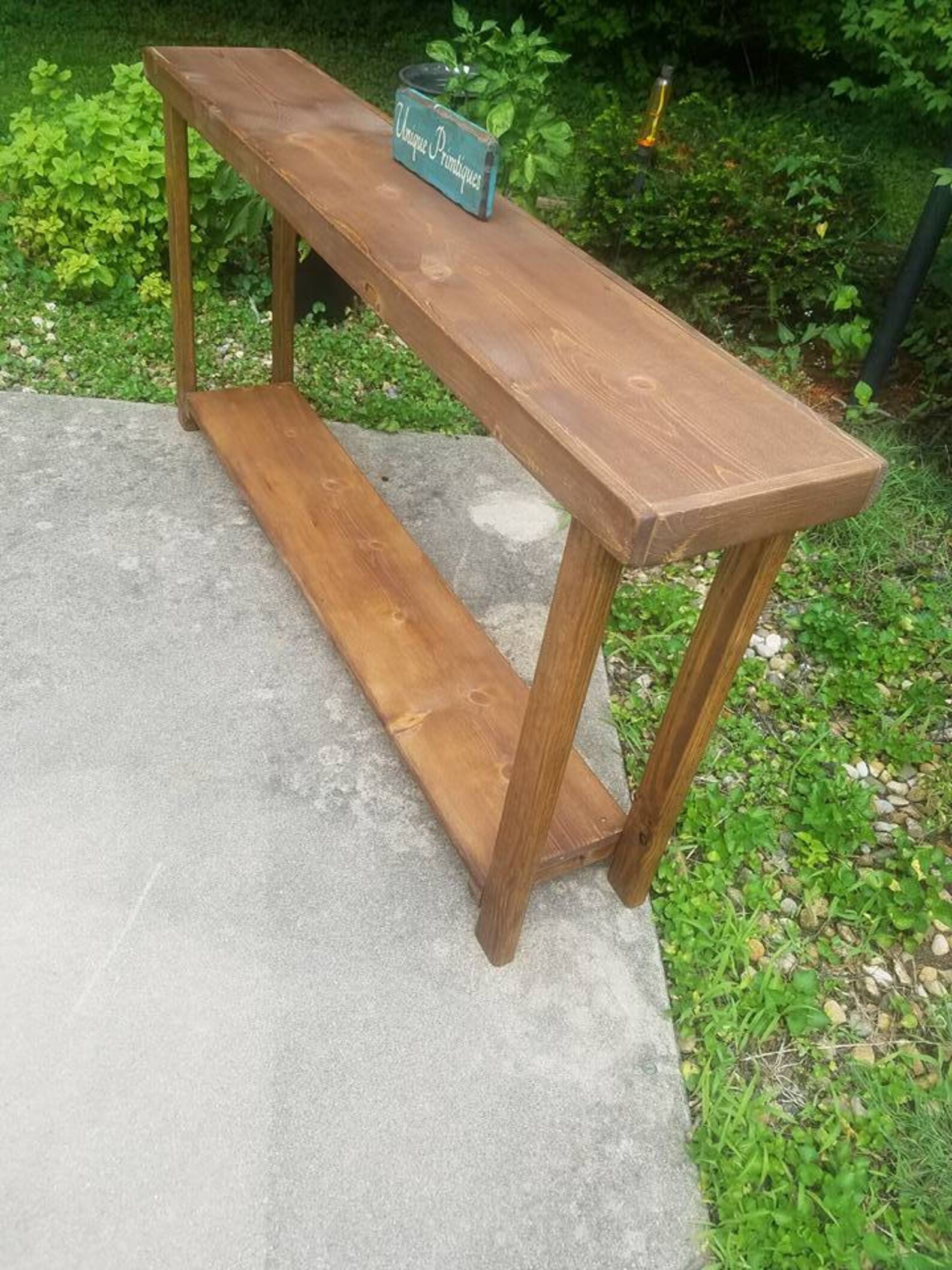 RUSTIC CONSOLE TABLE Sofa Entryway Entry Hall Accent Large | Etsy