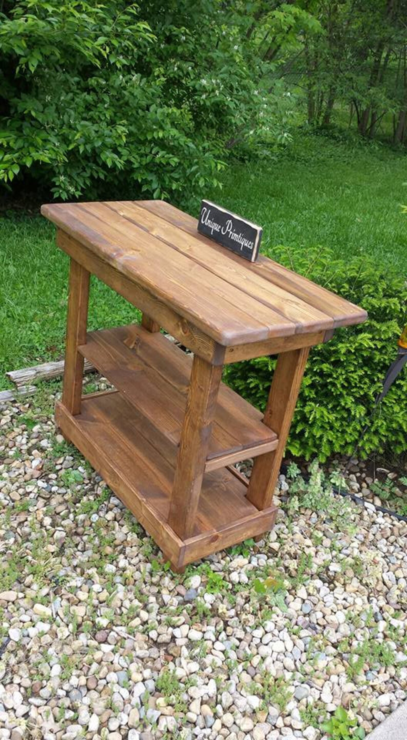 Rustic Unique Primtiques Multi Functional Tall Table Special | Etsy