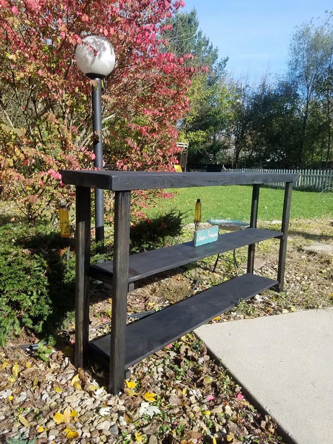 RUSTIC SOFA TABLE Console Rustic Reclaimed Wood 14x80x40h Long Hall ...