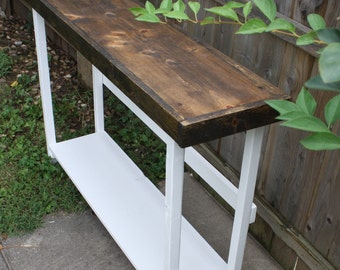 RUSTIC SOFA TABLE Narrow Console Accent Entryway Entry Hall - Etsy