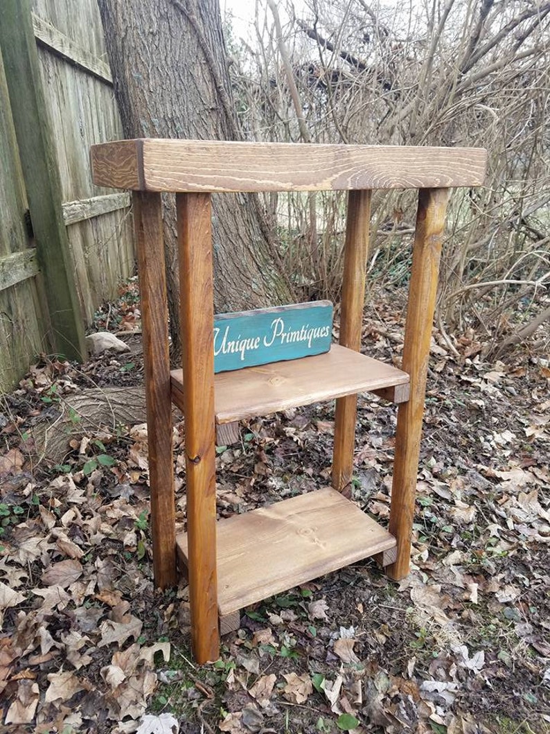Rustic Early American Stained Primitive Accent Sofa Console - Etsy
