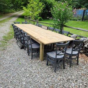 Rustic FARM TABLE 10 12 14 Foot FT Set W/you Pick Chairs Farmhouse ...