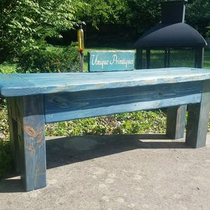 RUSTIC BREADBOARD End FARMHOUSE Bench Cross End Plank Farm House ...