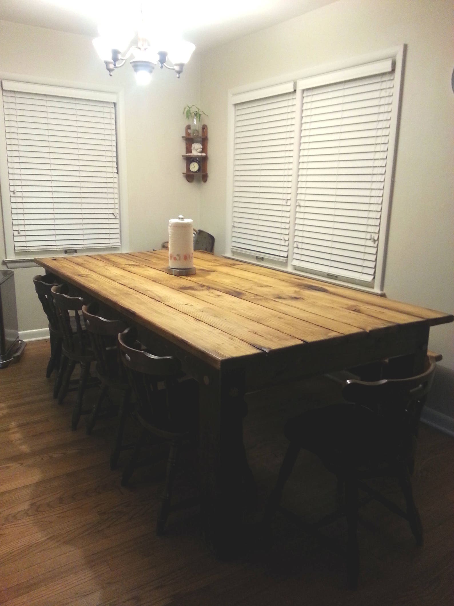 RUSTIC Wood TABLE Large Set Cabin Farmhouse 48x96x31h 8-Foot | Etsy