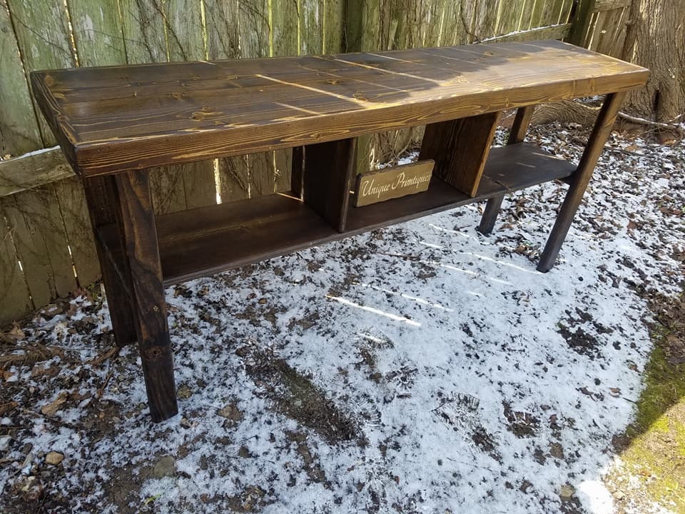 RUSTIC KITCHEN ISLAND Console Table Large Sofa Bar Buffet | Etsy